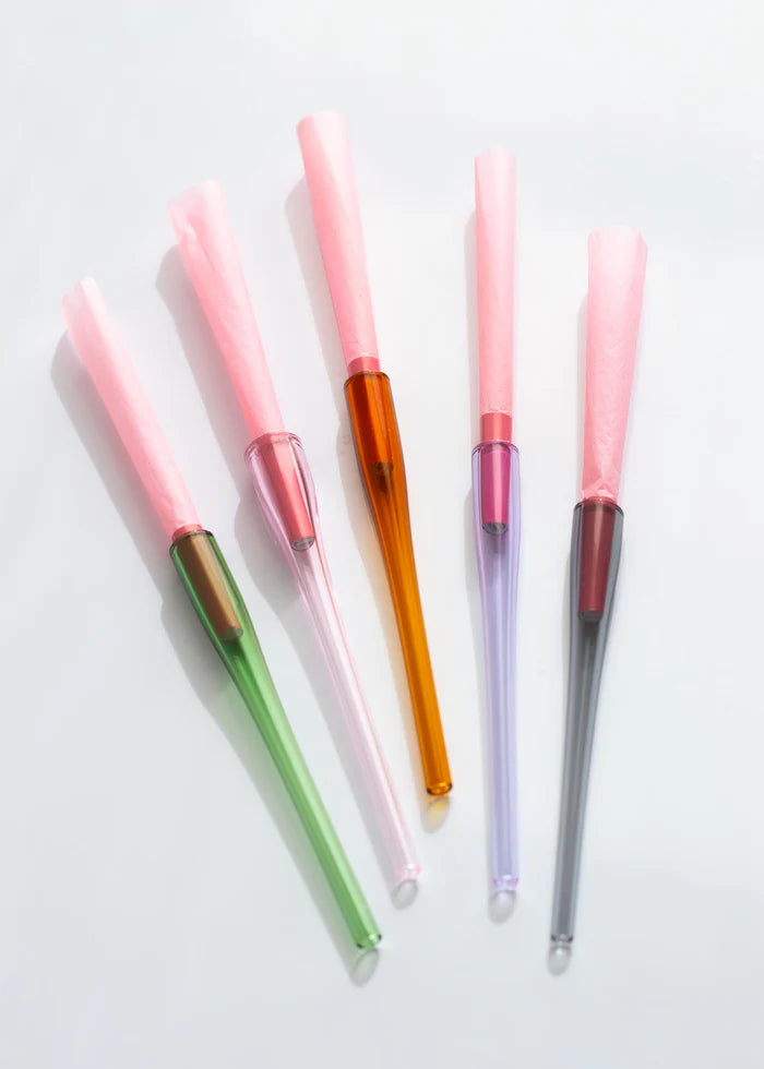 IRIDESCENT SWIRL BONG 8"
