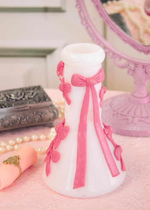 PINK BOW BONG 6"