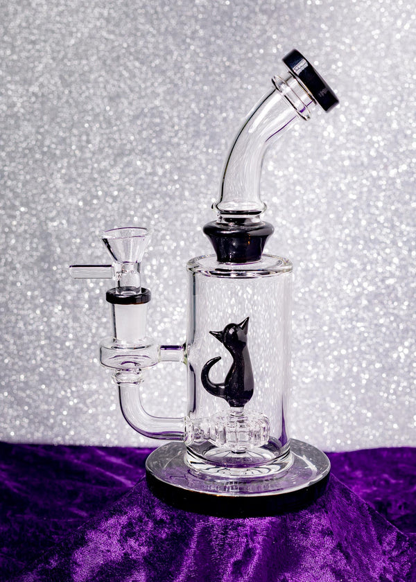 BLACK CAT FIGURINE BONG