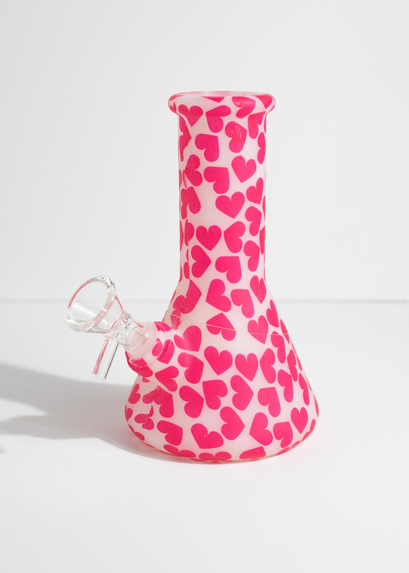 HEART UNBREAKABLE BONG 6"